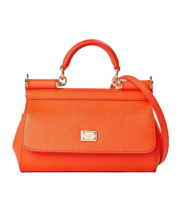 Dolce & Gabbana Small Sicily Handbag - Orange