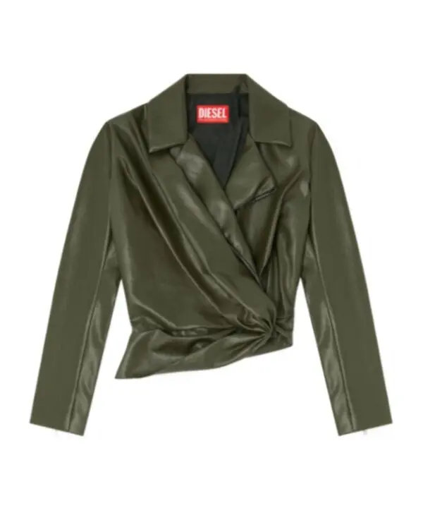 DIESEL® Draped Wrap-effect Jacket - Green