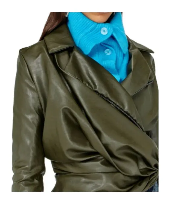 DIESEL® Draped Wrap-effect Jacket