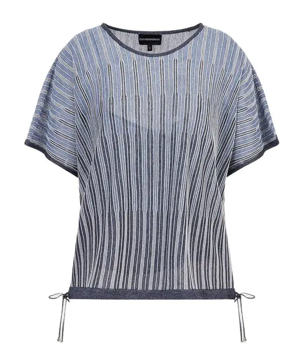 Emporio Armani Vertical Stripe Mesh Top