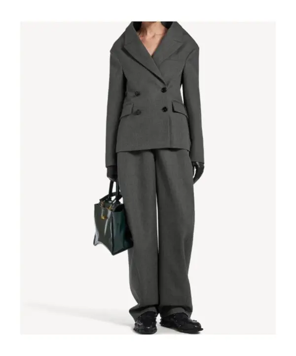 Balenciaga Stola Jacket In Dark Grey