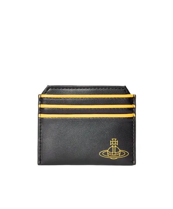 VIVIENNE WESTWOOD Grainedleather Card Holder - Black