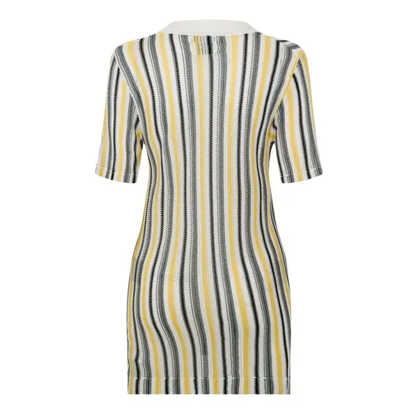 Bottega Veneta Striped Knit Polo Dress