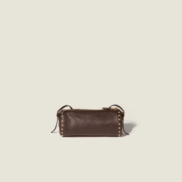 Miu Miu Leather Pouch - Mahogany