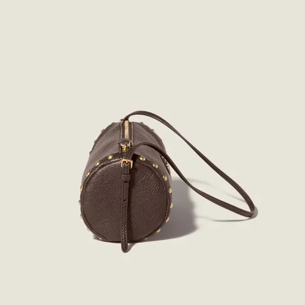Miu Miu Leather Pouch - Mahogany