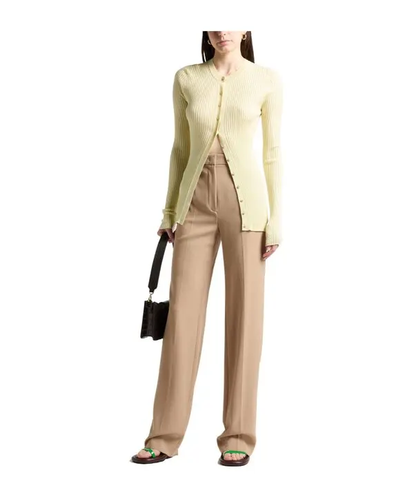 Max Mara Solid-colored Straight-leg Pants