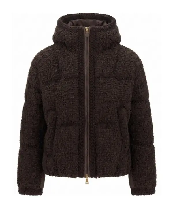 Moncler Cristallin Hooded Down Jacket - Black