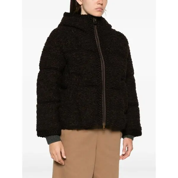 Moncler Cristallin Hooded Down Jacket - Black