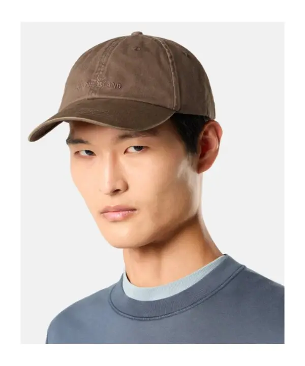 Stone Island Baseball Cap With Embroidered Logo