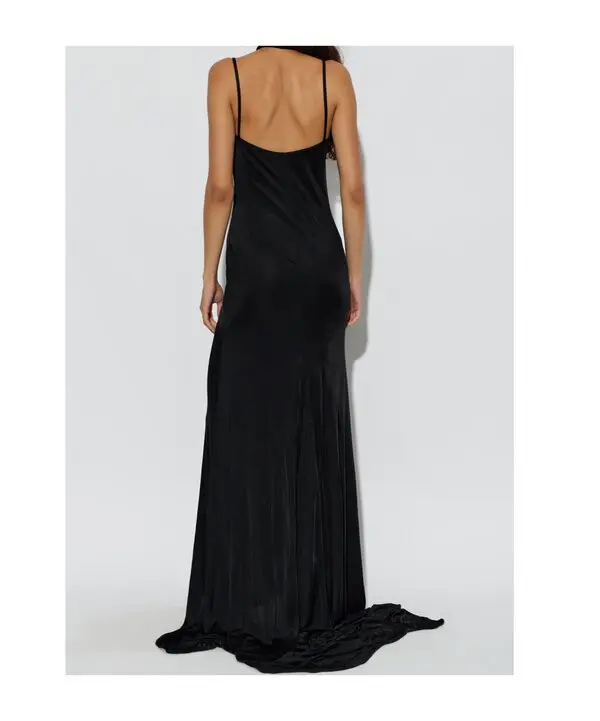 Dsquared2 Sleeveless Maxi Dress With Tie Neck