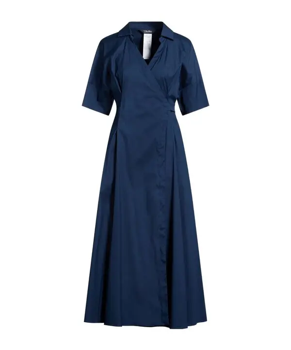 Max Mara Bodycon Solid-color Wrap Dress
