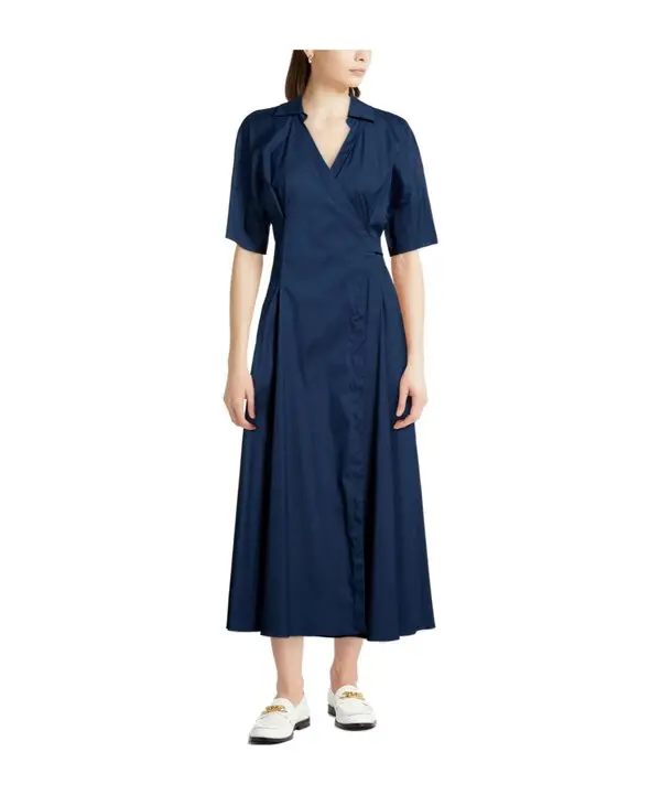 Max Mara Bodycon Solid-color Wrap Dress