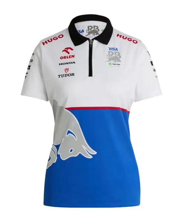 Hugo Boss Colorblock Motorsport Polo Shirt - White