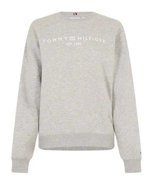Tommy Hilfiger Cotton Logo Sweatshirt - White
