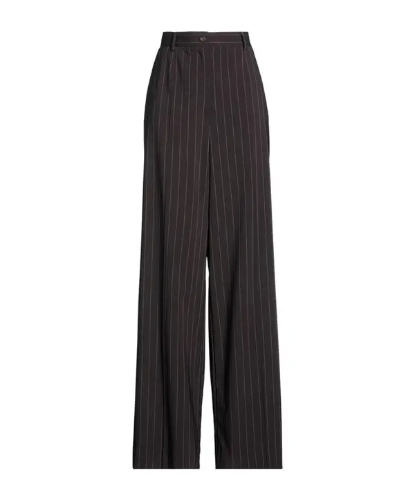 Dolce & Gabbana Loose-fitting Striped Trousers - Brown
