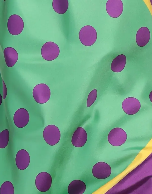 Dolce & Gabbana One-shoulder Polka Dot Satin Top - Purple