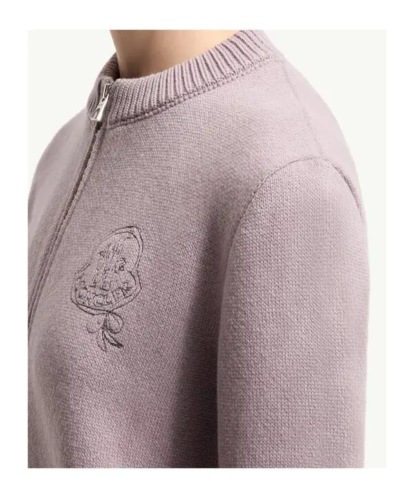 Moncler Wool And Cashmere Zip-up Cardigan