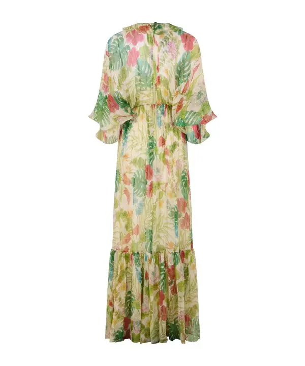 Gucci Printed Silk Long Maxi Dress