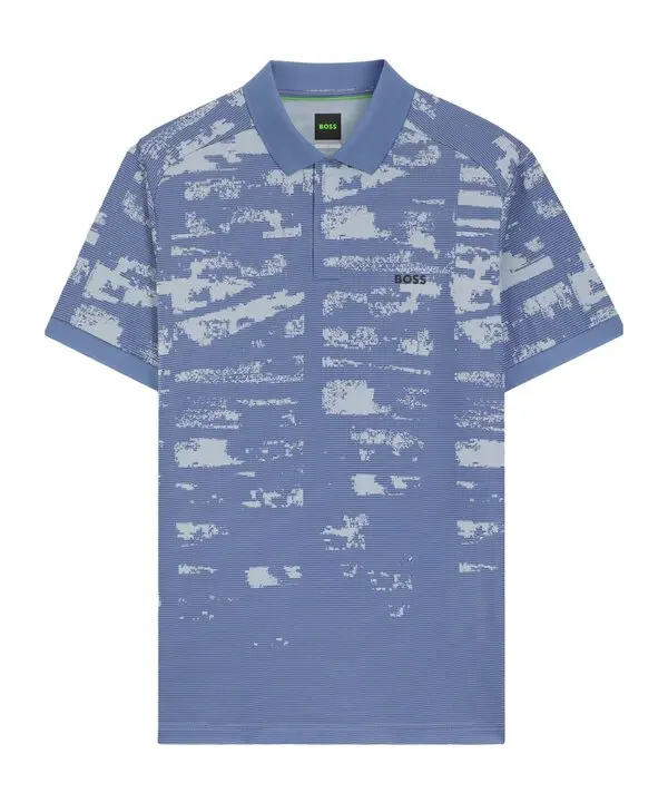 Hugo Boss Slimfit Shortsleeve Golf Shirt - Blue