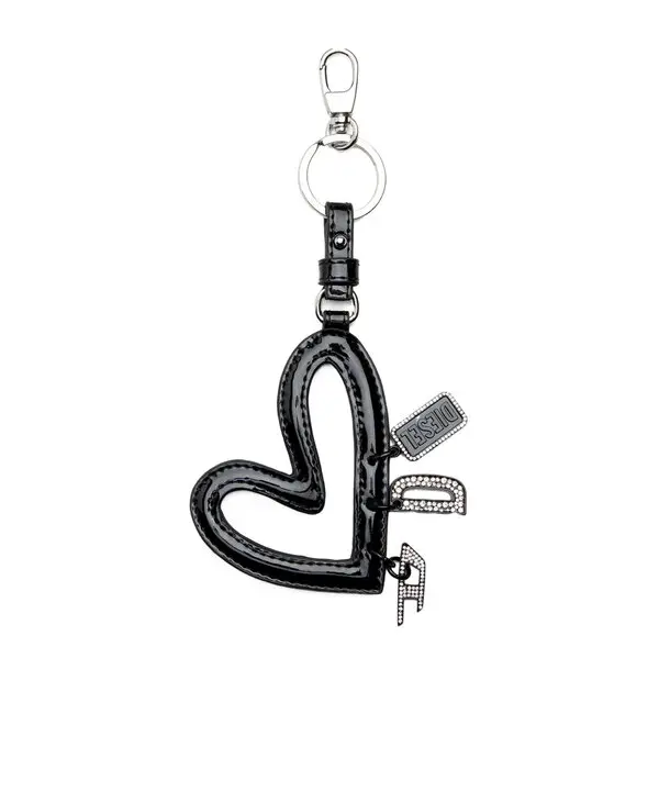 DIESEL® Charm Wallet Strap Keyrings - Black