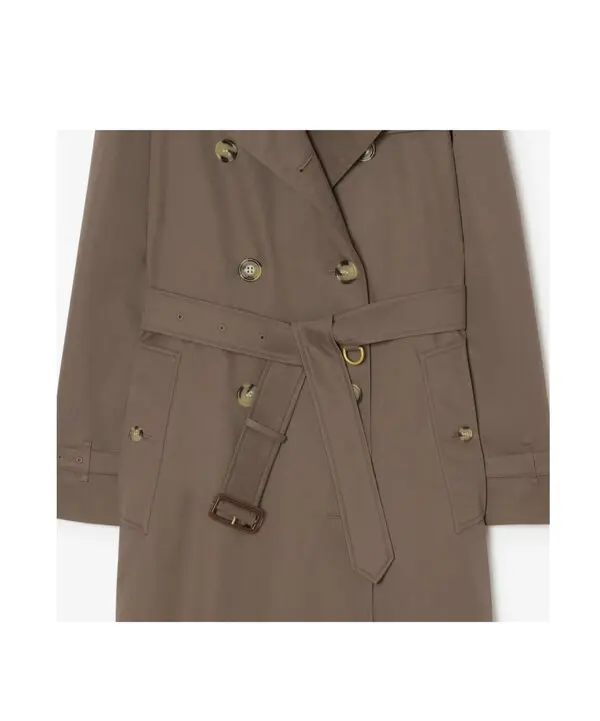Burberry Long Tropical Gabardine Waterloo Trench Coat