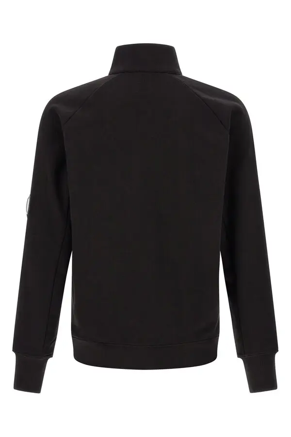 C.P. COMPANY Diagonal Raised Fleece Lens Half Zip Sweatshirt