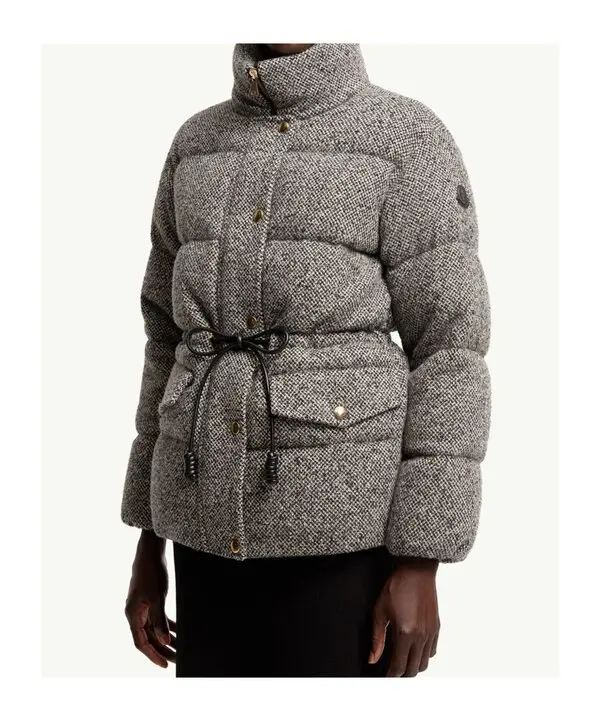 Moncler Diaphanes Hooded Short Down Jacket - Dark Gray