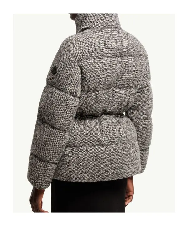 Moncler Diaphanes Hooded Short Down Jacket - Dark Gray