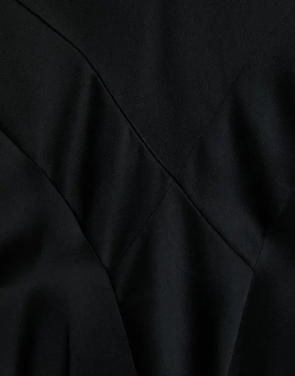 MAISON MARGIELA Solid Sleeveless V-neck Satin Bodysuit