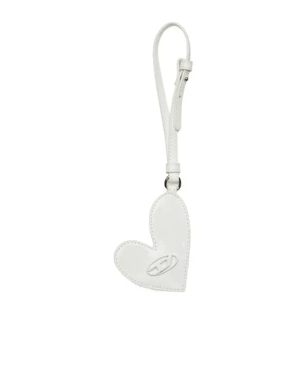 DIESEL® Patentleather Heart Charm - White