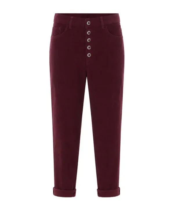 DONDUP Corduroy Tapered Leg Trousers - No