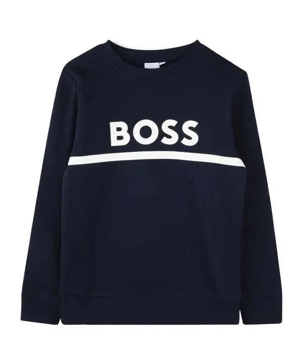 Hugo Boss Crewneck Sweatshirt With Logo Detail