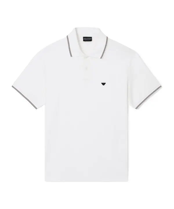 Emporio Armani Shortsleeve Lapel Shirt - White