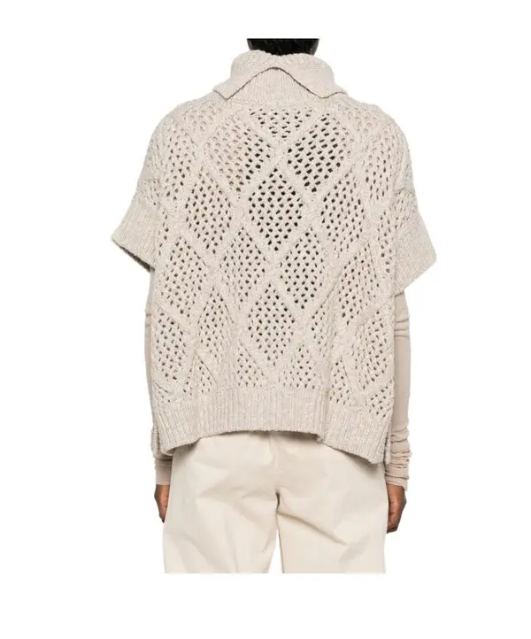 Peserico Open-knit Turtleneck Sweater