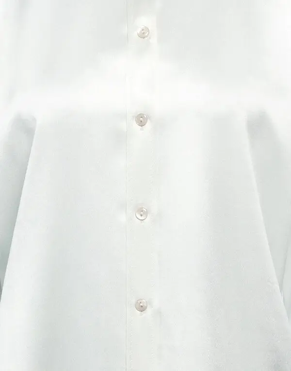 Dolce & Gabbana Solid-color Satin Long-sleeve Shirt