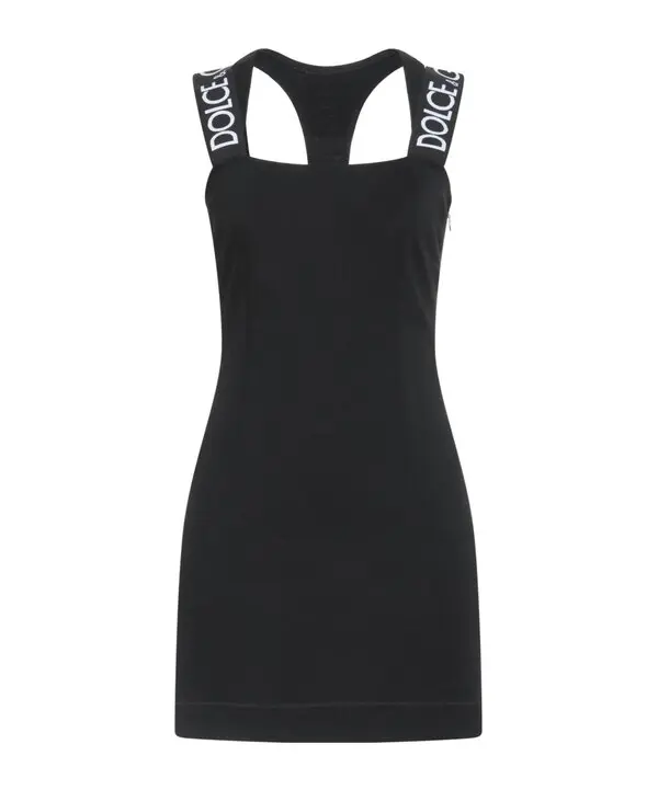 Dolce & Gabbana Sleeveless Bodycon Knit Dress With Logo Straps