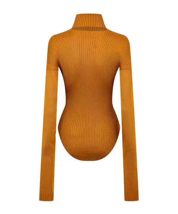 Bottega Veneta Solid Color Bodysuit