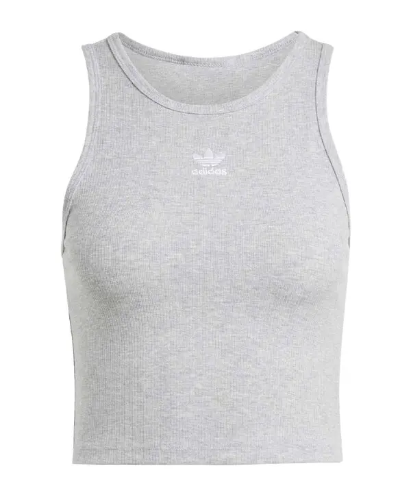 ADIDAS ORIGINALS Ribbed Cropped Tank Top