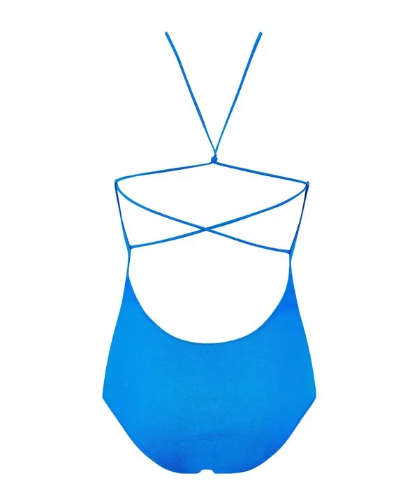 Bottega Veneta Halter Neck Keyhole Bodysuit - Blue