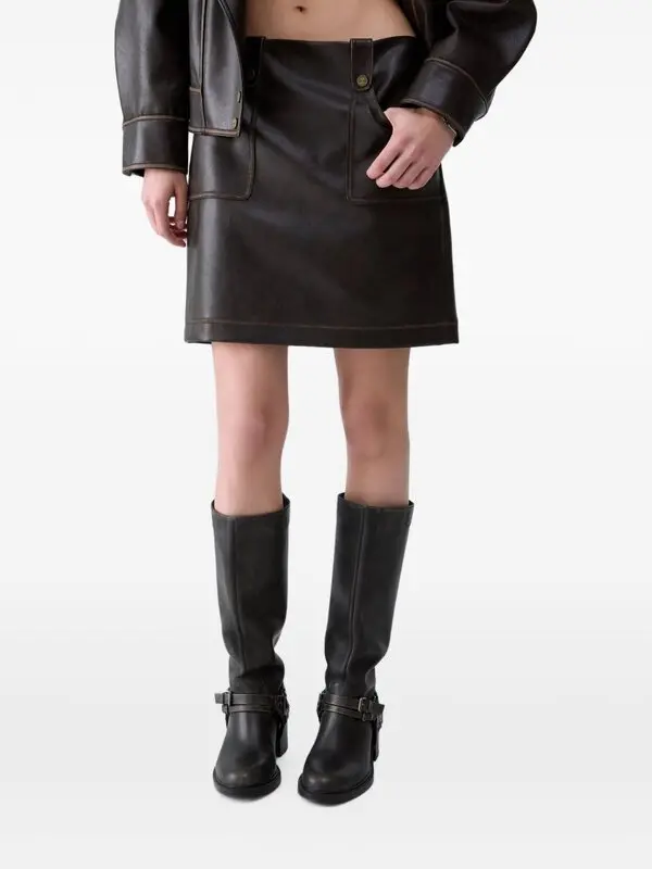 Liu Jo Faded-effect Logo Midi Skirt