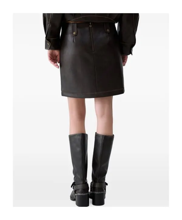 Liu Jo A-line Midi Skirt - Dark Brown