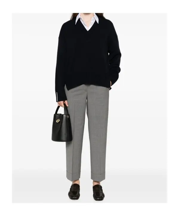 Peserico V-neck Ribbed-trim Jumper