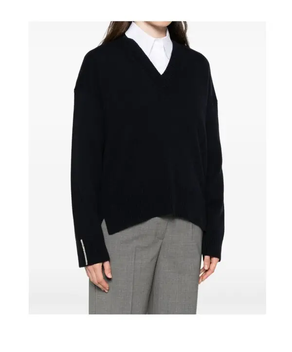 Peserico V-neck Ribbed-trim Jumper