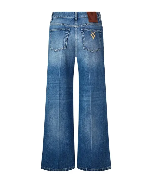 Valentino Garavani High-waisted Wide-leg Jeans