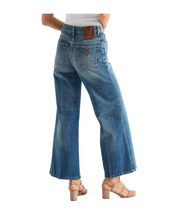 Valentino Garavani High-waisted Wide-leg Jeans