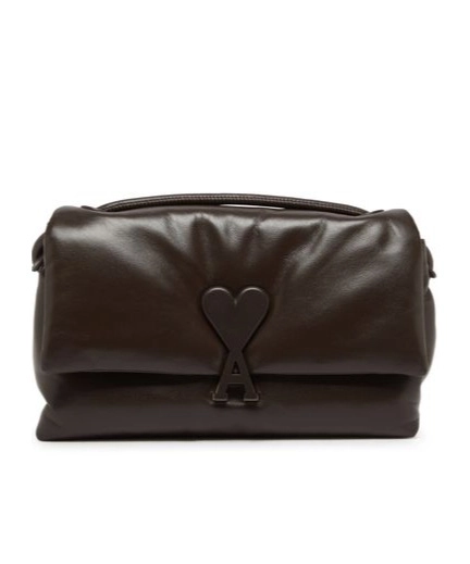 AMI Paris Voulez-vous Shoulder Bag - Brown