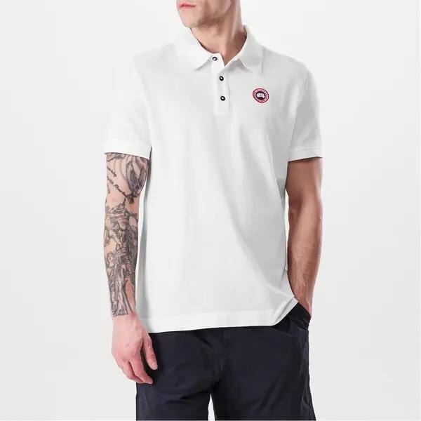 Canada Goose Logo Crew Neck Polo Shirt