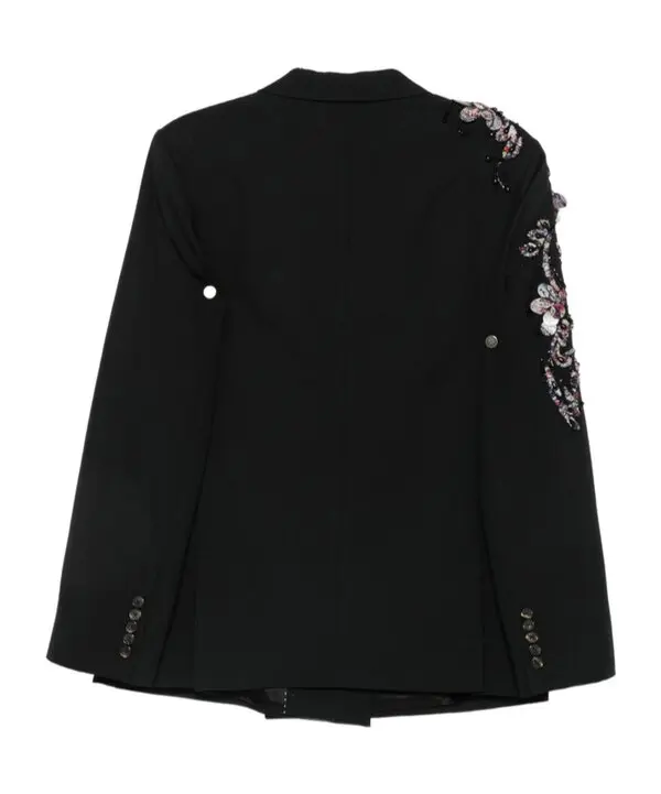 Dries Van Noten Embellished Double-breasted Blazer