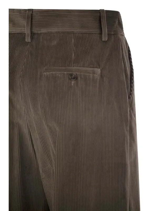 Max Mara Wide Leg Corduroy Trousers
