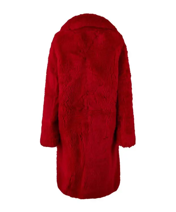 Bottega Veneta Textured Teddy Coat - Red